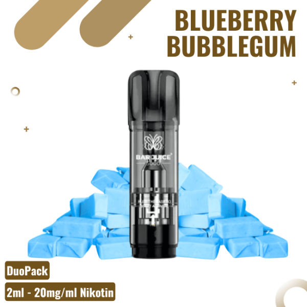 Blueberry Bubblegum Bar Juice Pods - 2er Pack, 6,49