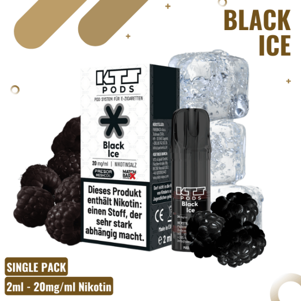 KTS Prefilled - Black Ice Pod | ELFA Kompatibel, 3,50
