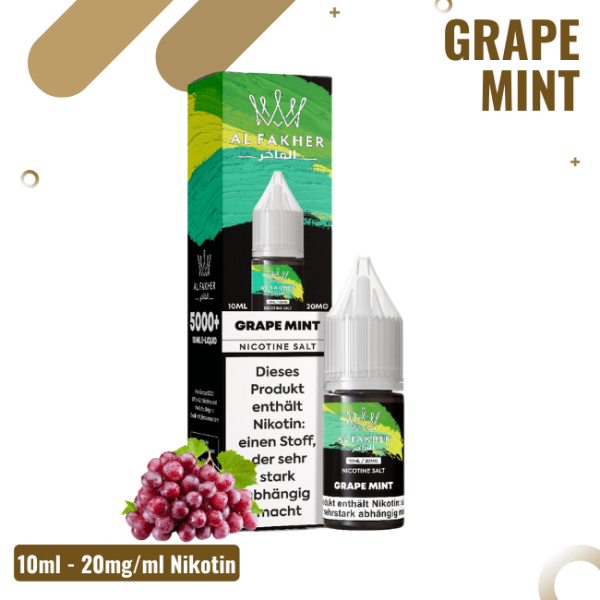 Al Fakher Grape Mint Liquid - 20mg Nikotinsalz, 6,99