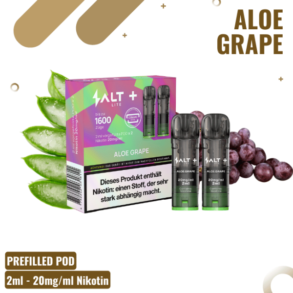 Salt Plus Lite Pods - Aloe Grape | 2er Pack, 5,99