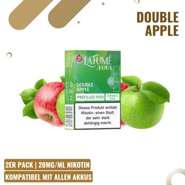 La Fume Nova Pods – Double Apple | 2er Pack, 6,49