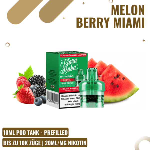 Kiara Baba Pod Melon Berry Miami | Melone Himbeere, 7,49