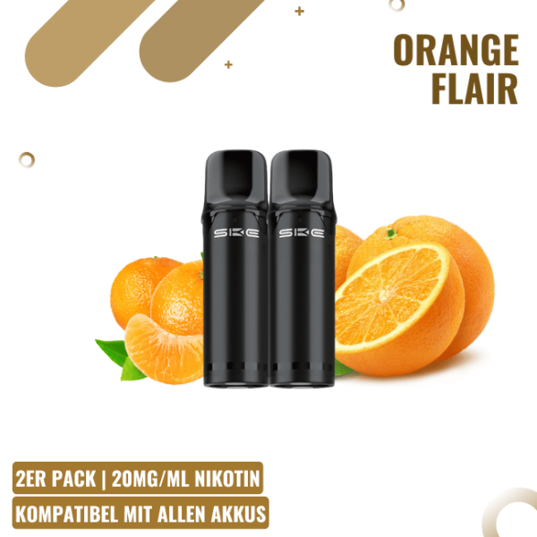 SKE Crystal Pro Pods 800 - Orange Flair, 5,75