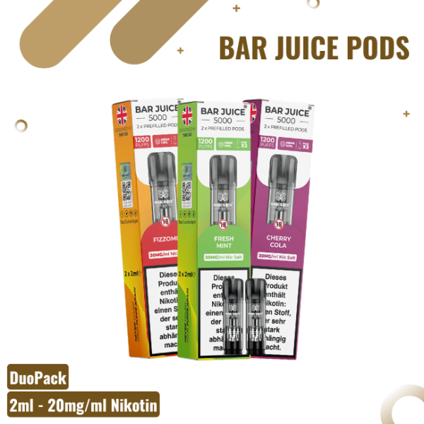 Bar Juice Prefilled Pods 20mg - Alle Sorten, 5,99