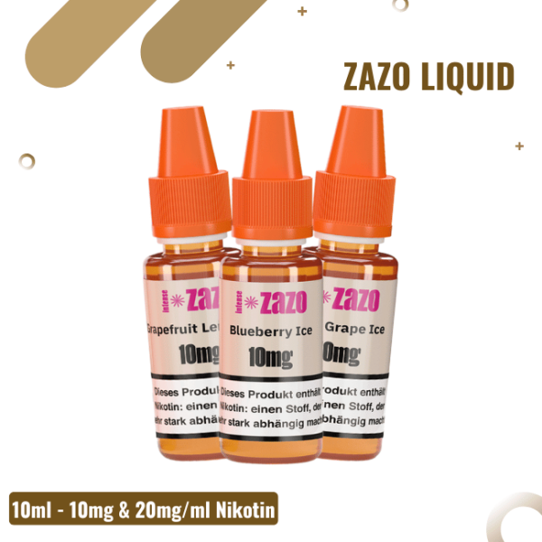Zazo Intense Nikotinsalz Liquid - Alle Sorten, 6,99