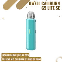 Uwell Caliburn G5 Lite SE Pod Kit Blue Leather, 15,99
