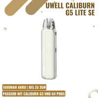 Uwell Caliburn G5 Lite SE Pod Kit White Leather, 15,99