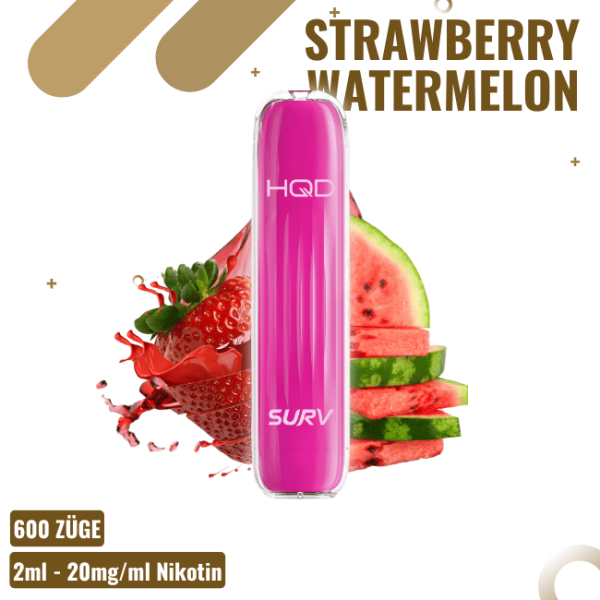 HQD SURV - Strawberry Watermelon | Bis zu 600 Züge, 5,99