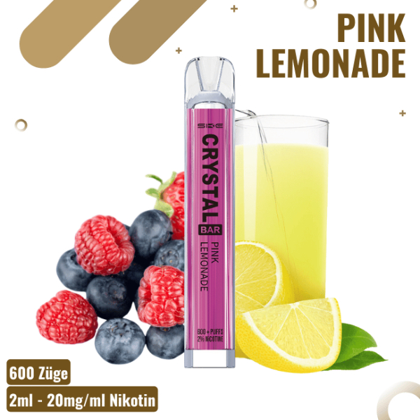 SKE Crystal Bar - Pink Lemonade | Schnelle Lieferung, 5,90