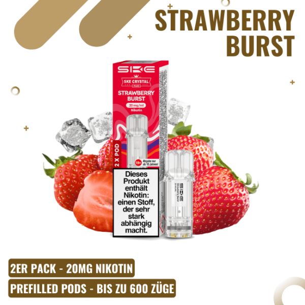 Crystal Plus Pods - Strawberry Burst | 2er Pack, 6,49