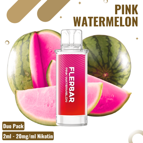 Flerbar Pod - Pink Watermelon Pods | 2er Pack, 6,99
