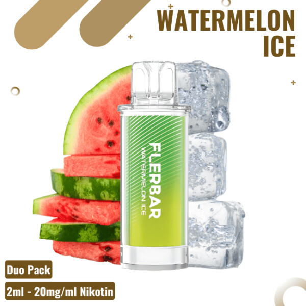 Flerbar Pod - Watermelon Ice Pods | 2er Pack, 7,00 Flerbar Pod - Watermelon Ice Pods | 2er Pack, 7,00