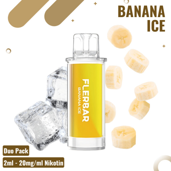 Flerbar Pod - Banana Ice Pods | 2er Pack, 7,00 Flerbar Pod - Banana Ice Pods | 2er Pack, 7,00